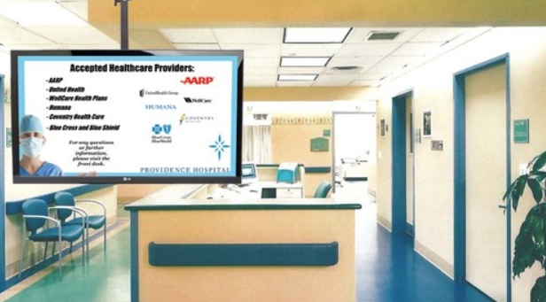 What is the composition of the hospital Digital signage multimedia ...