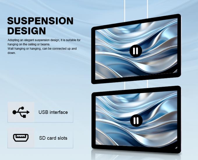 What are the characteristics of the hanging advertising machine？