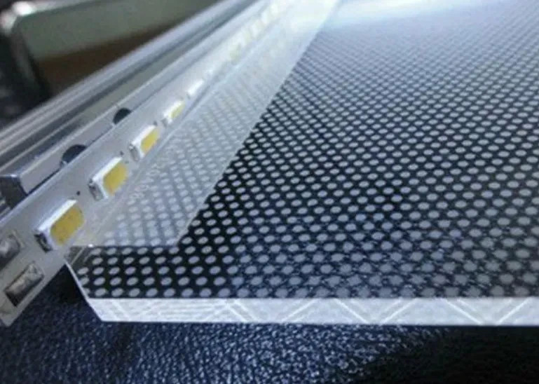 Custom Transparent 5Mm Acrylic Light Guide Plate Led Panel Light Pmma